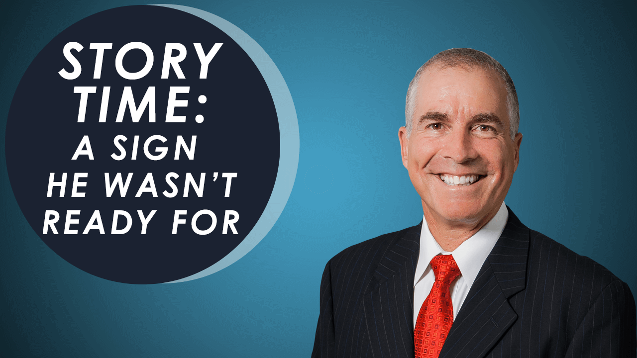 A Sign He Wasn’t Ready For - Gary Kent Real Estate